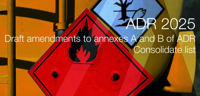 ADR 2025: Draft amendments to annexes A and B of ADR for entry into ...