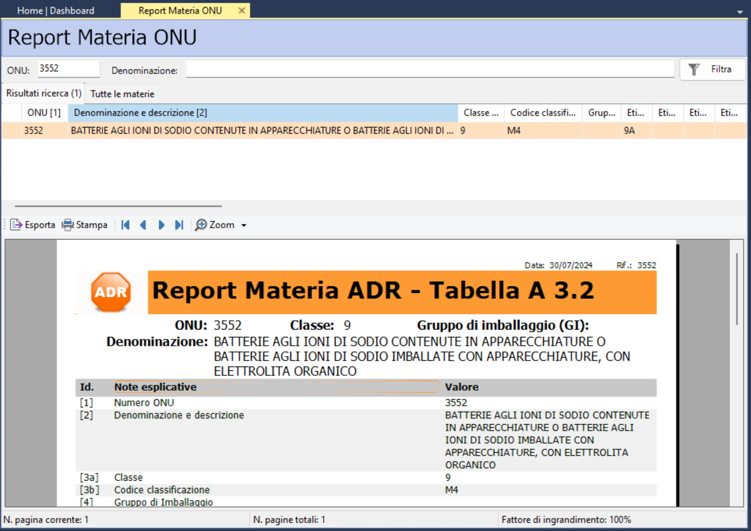 Report materia Certifico ADR manager 2025